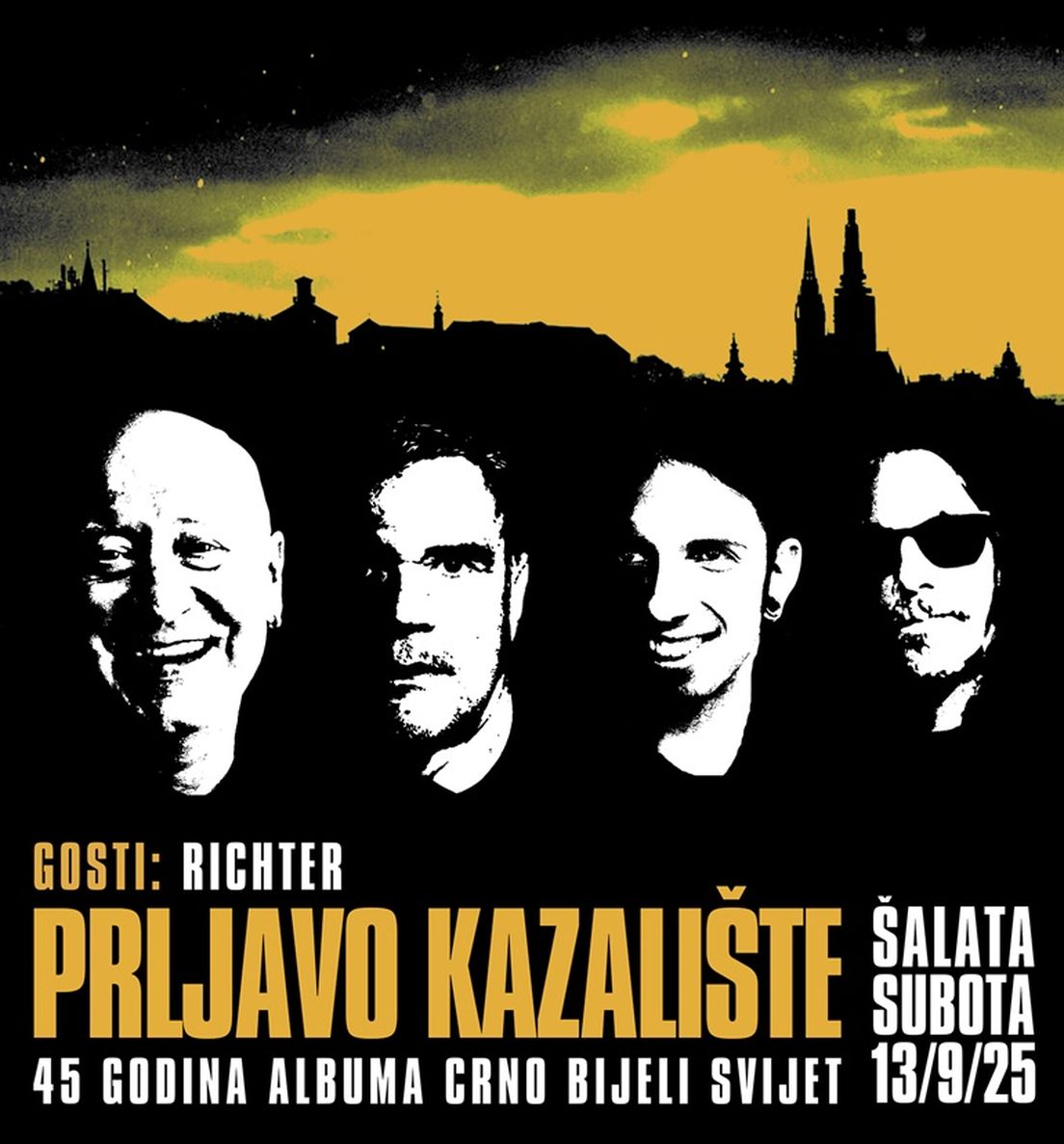 45 godina Crno bijelog svijeta: Veliki koncertni tulum Prljavog ...