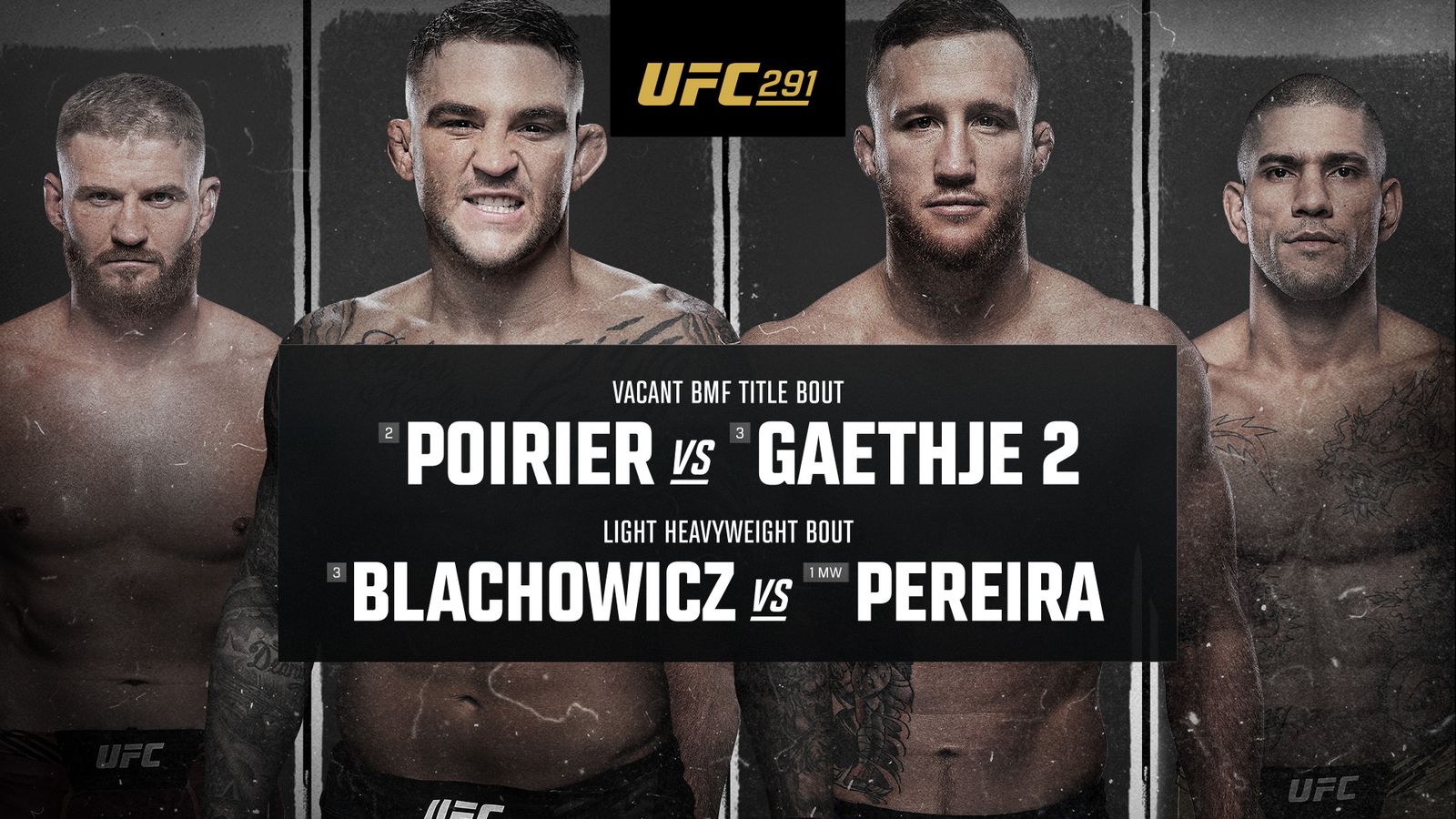 UFC 291 Poirier vs Gaethje