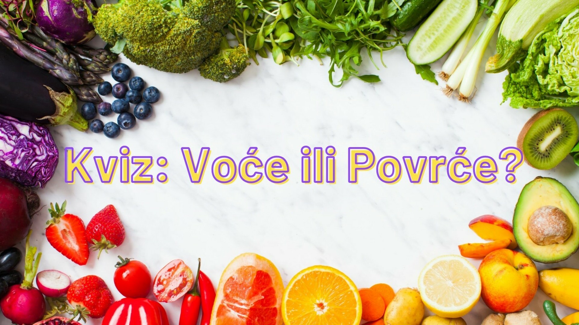 Voće ili povrće? Riješite ovaj kviz i pokažite da dobro raspoznajete ...