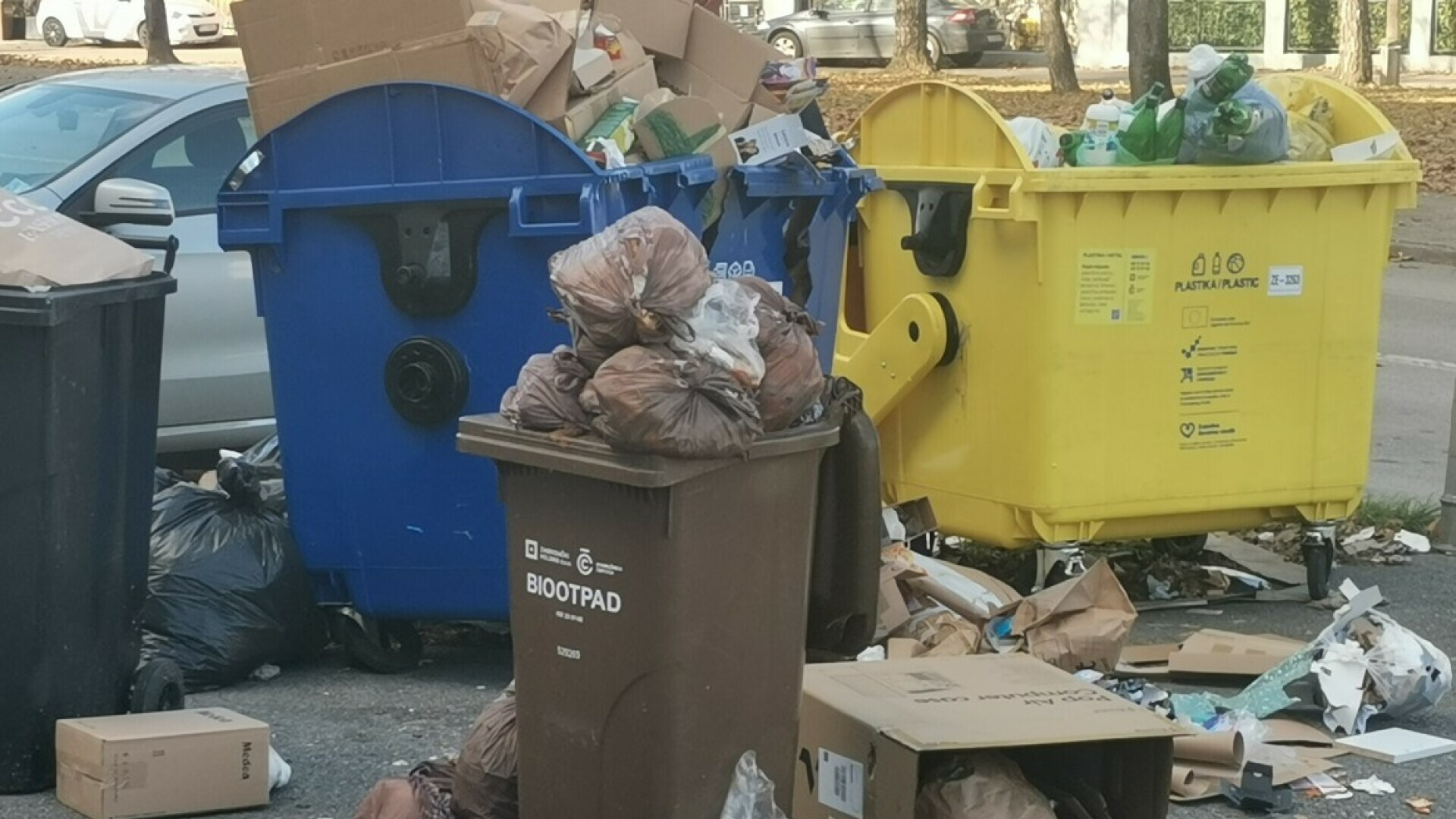 FOTO Zagrepčani na zapadu grada bijesni, kante su prepune biootpada ...