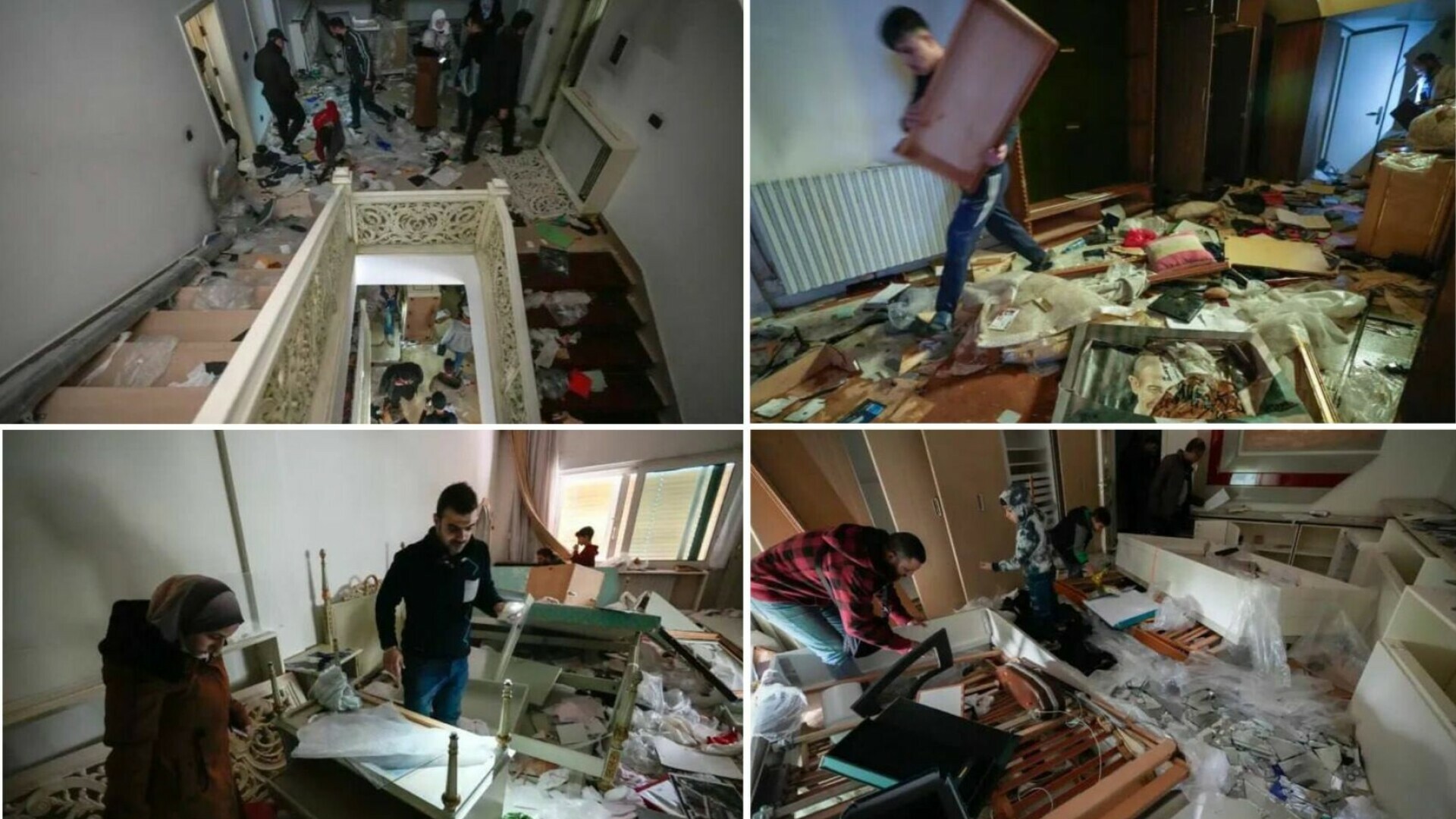 FOTO/VIDEO Sirijci upali u Asadove palače, odnose namještaj i vrijedne ...