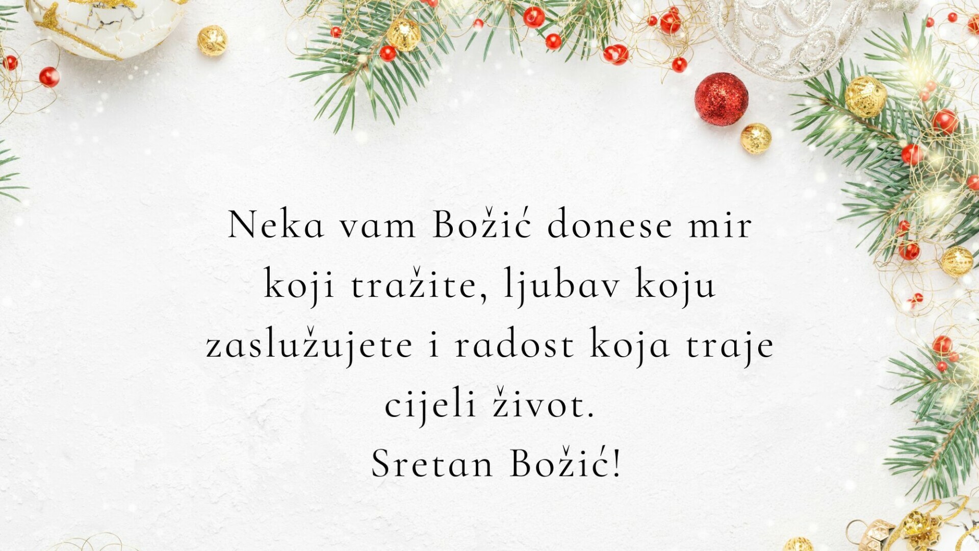 Za najljepše želje: Božićne čestitke koje možete preuzeti i poslati ...