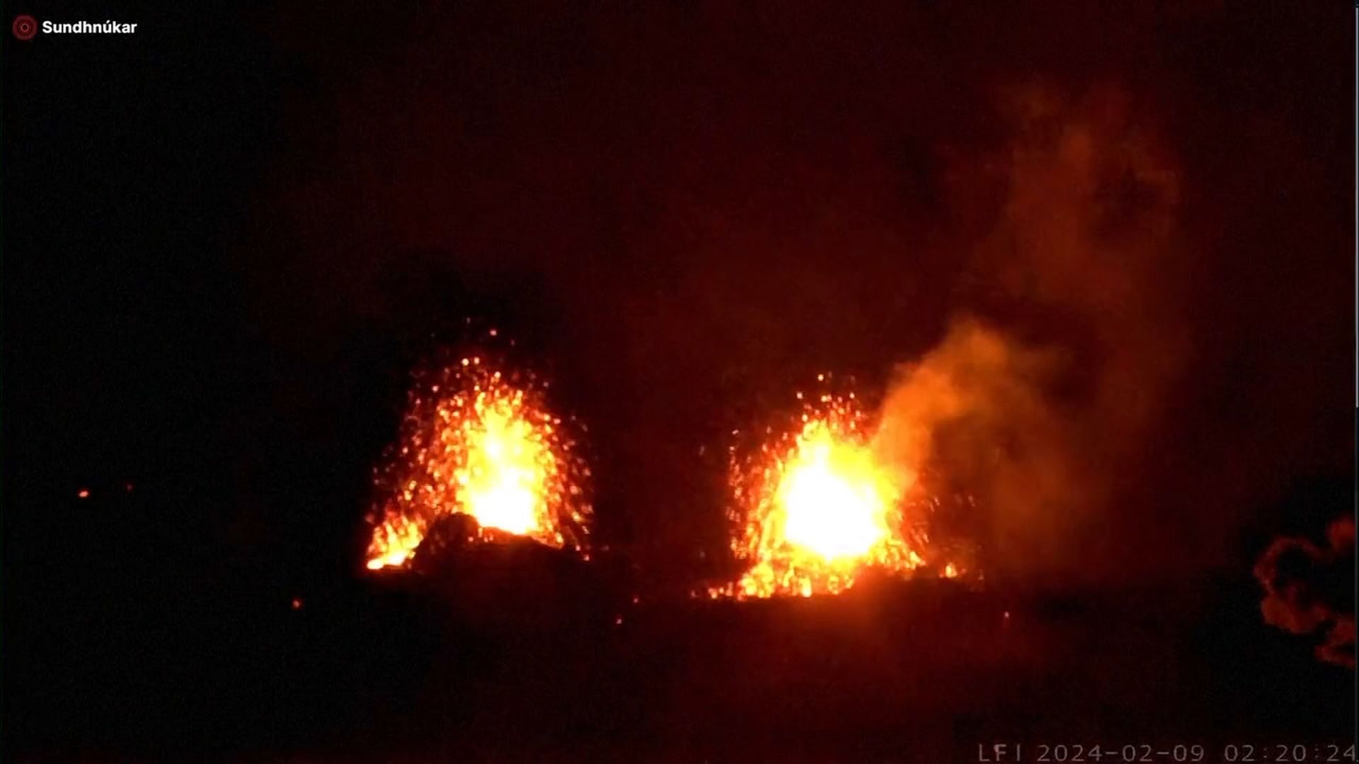 Slabi vulkanska erupcija na Islandu