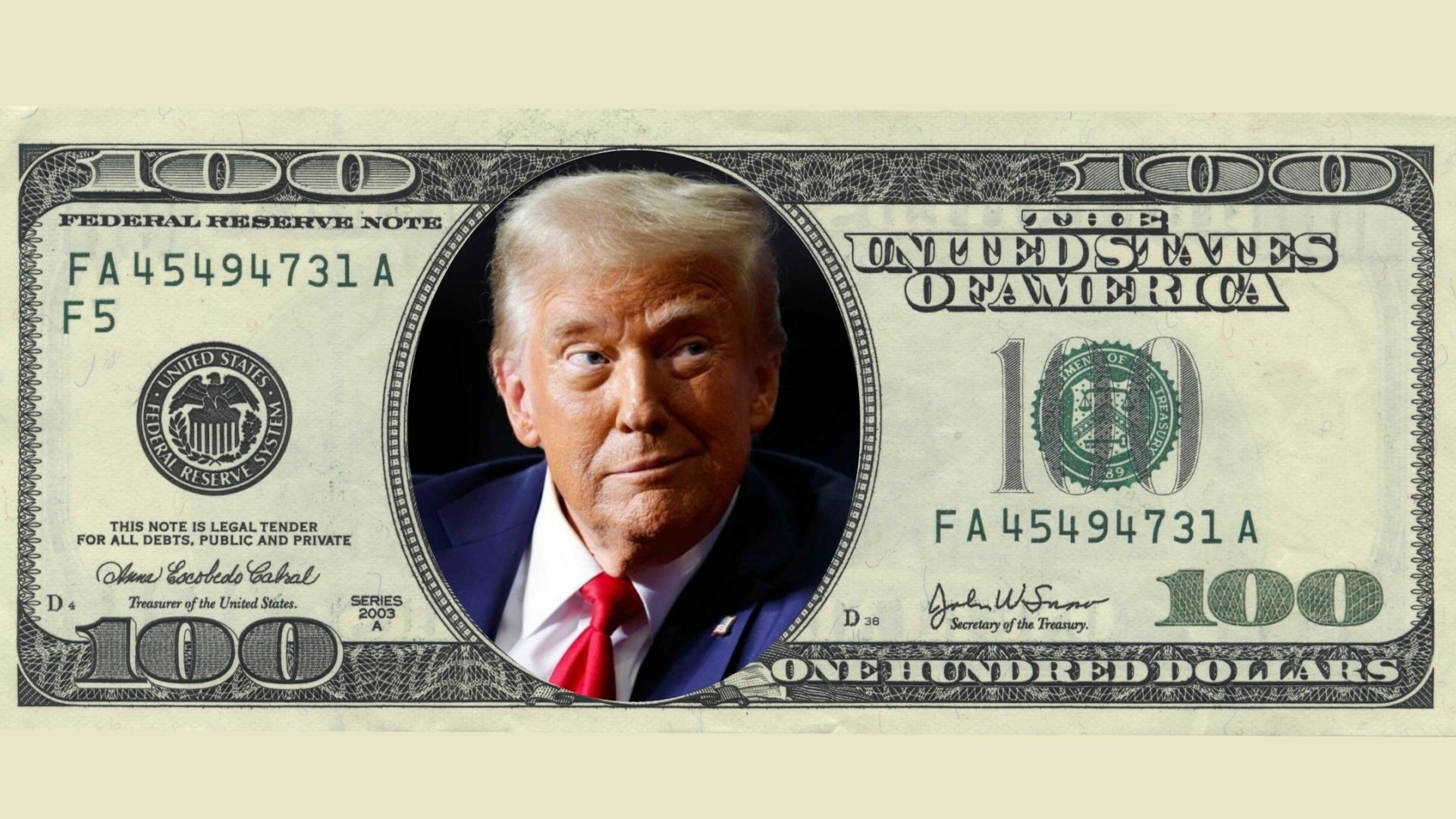 Kongresmen predlaže novu novčanicu od 250 dolara s likom Donalda Trumpa i otkriva kako bi izgledala