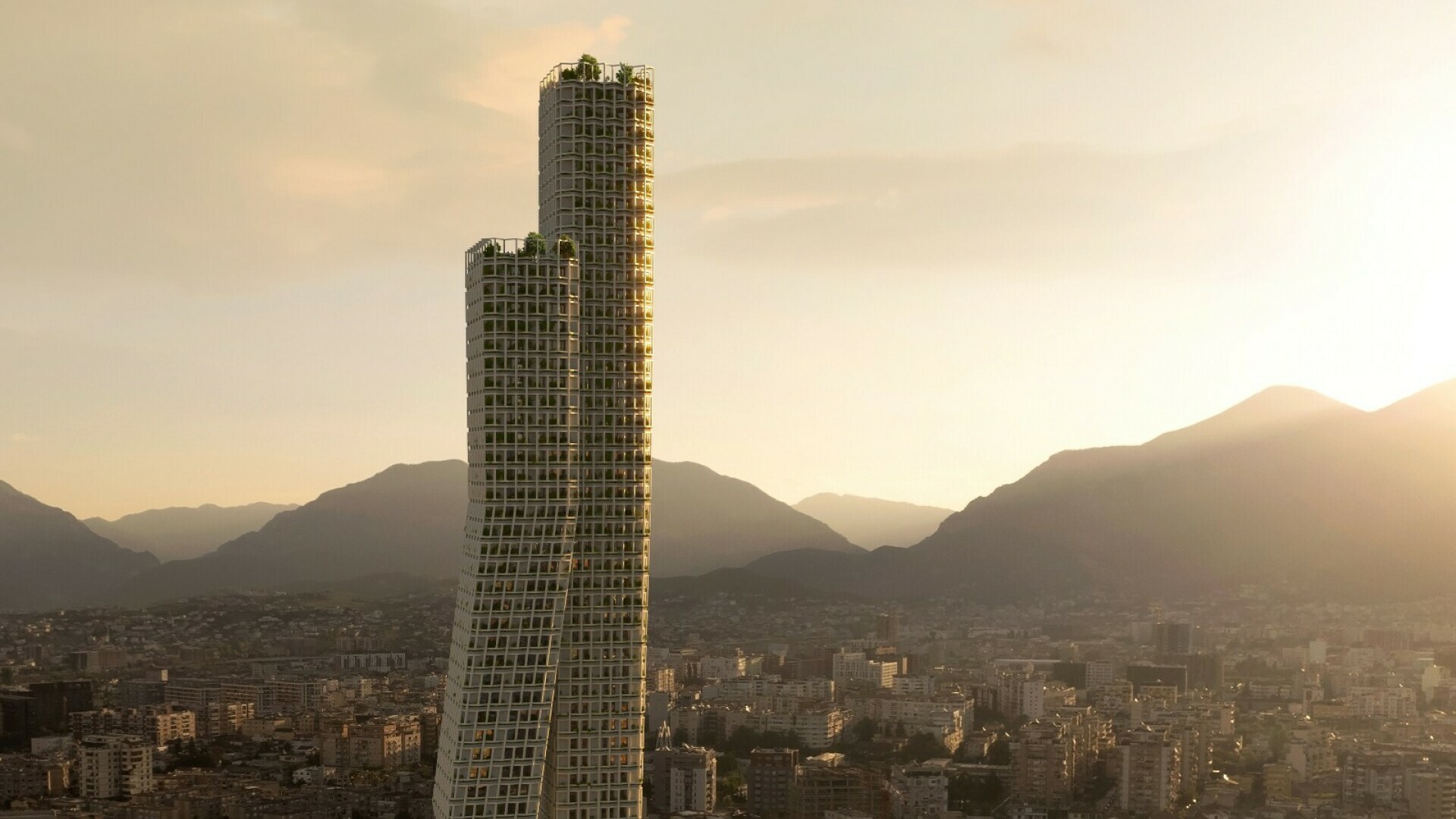 Neboder Bond u Tirani, Albanija