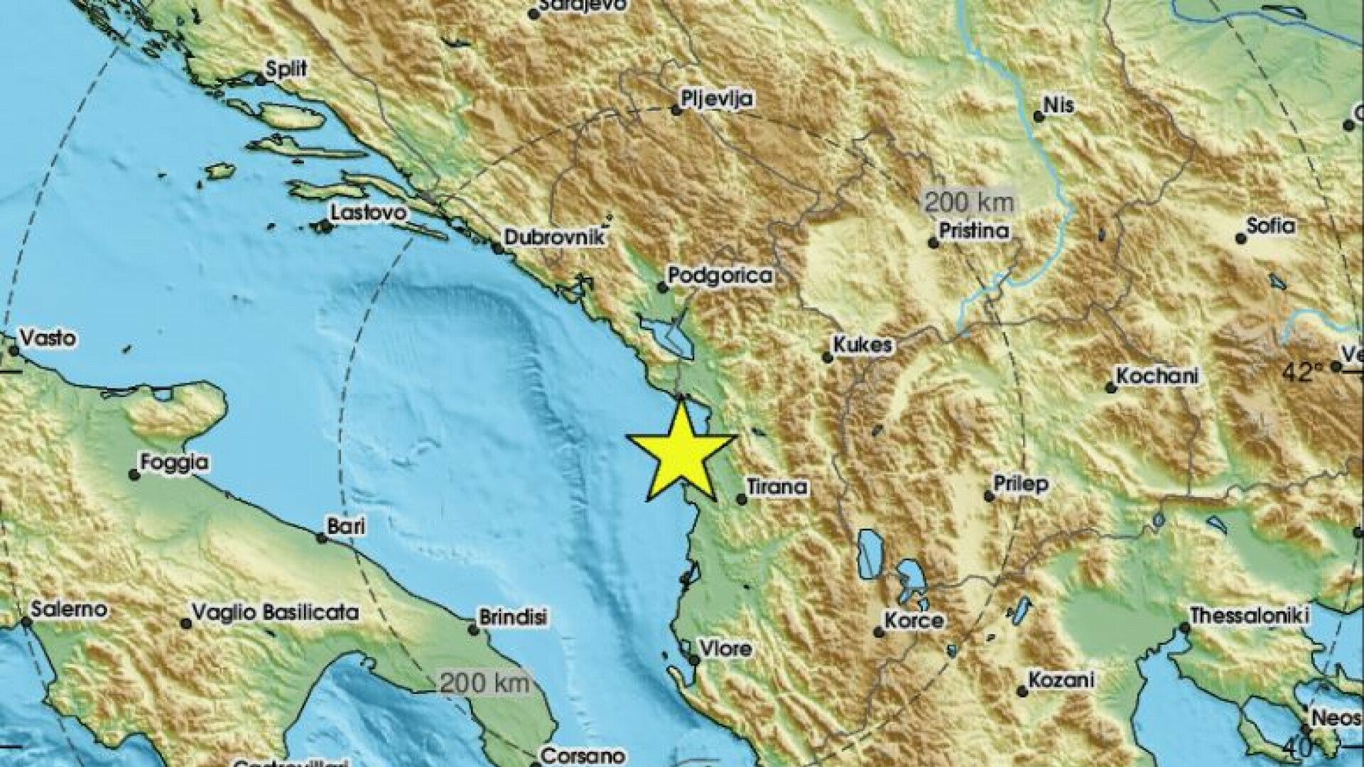Jak potres magnitude 4,4 u Jadranskom moru