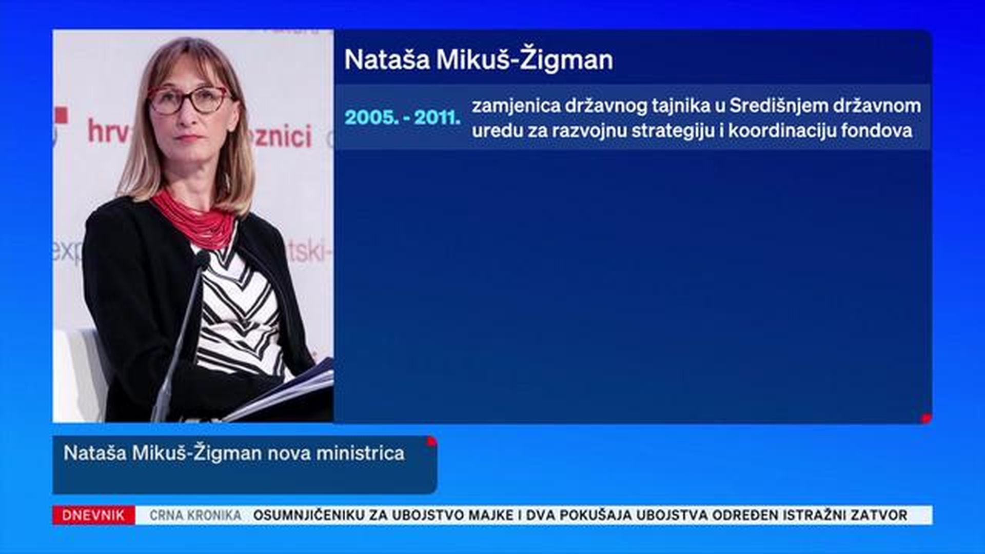 Tko je nova ministrica?