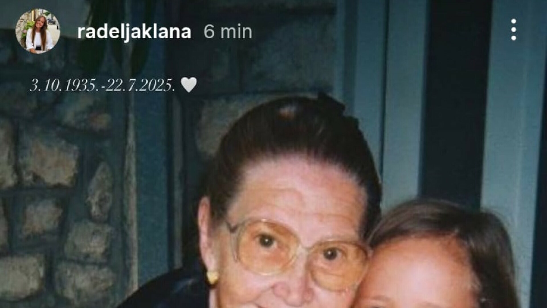 Preminula je majka Ene i Mije Begović, vijest je objavila njezina unuka