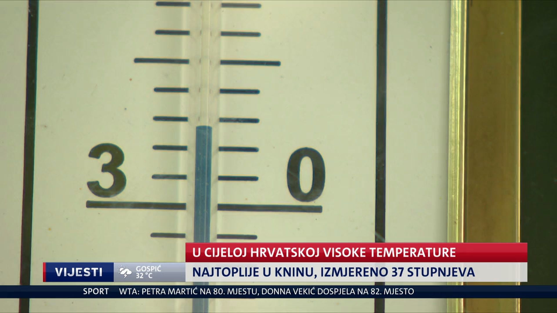 Visoke temperature u cijeloj Hrvatskoj
