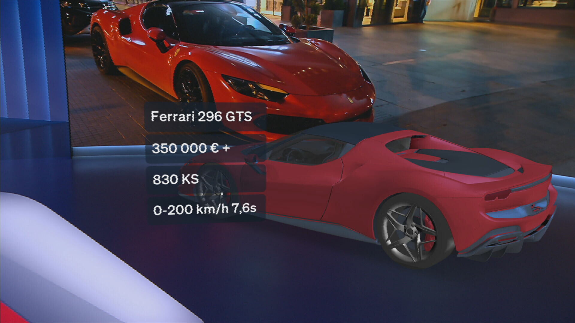 Uz pomoć tehnologije u studio Dnevnika Nove TV "uparkiran" Ferrari ...