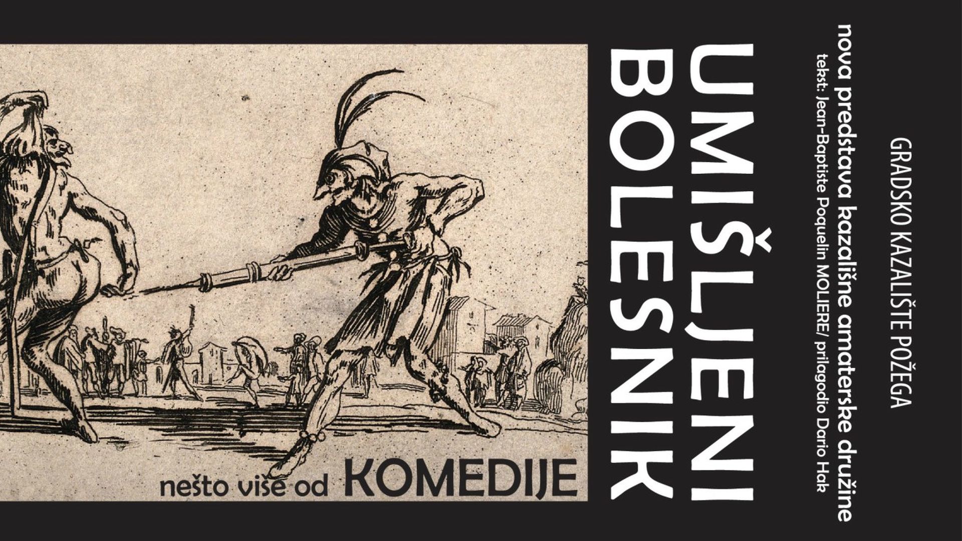 "Umišljeni bolesnik": Najavljena premijera predstave Gradskog kazališta ...