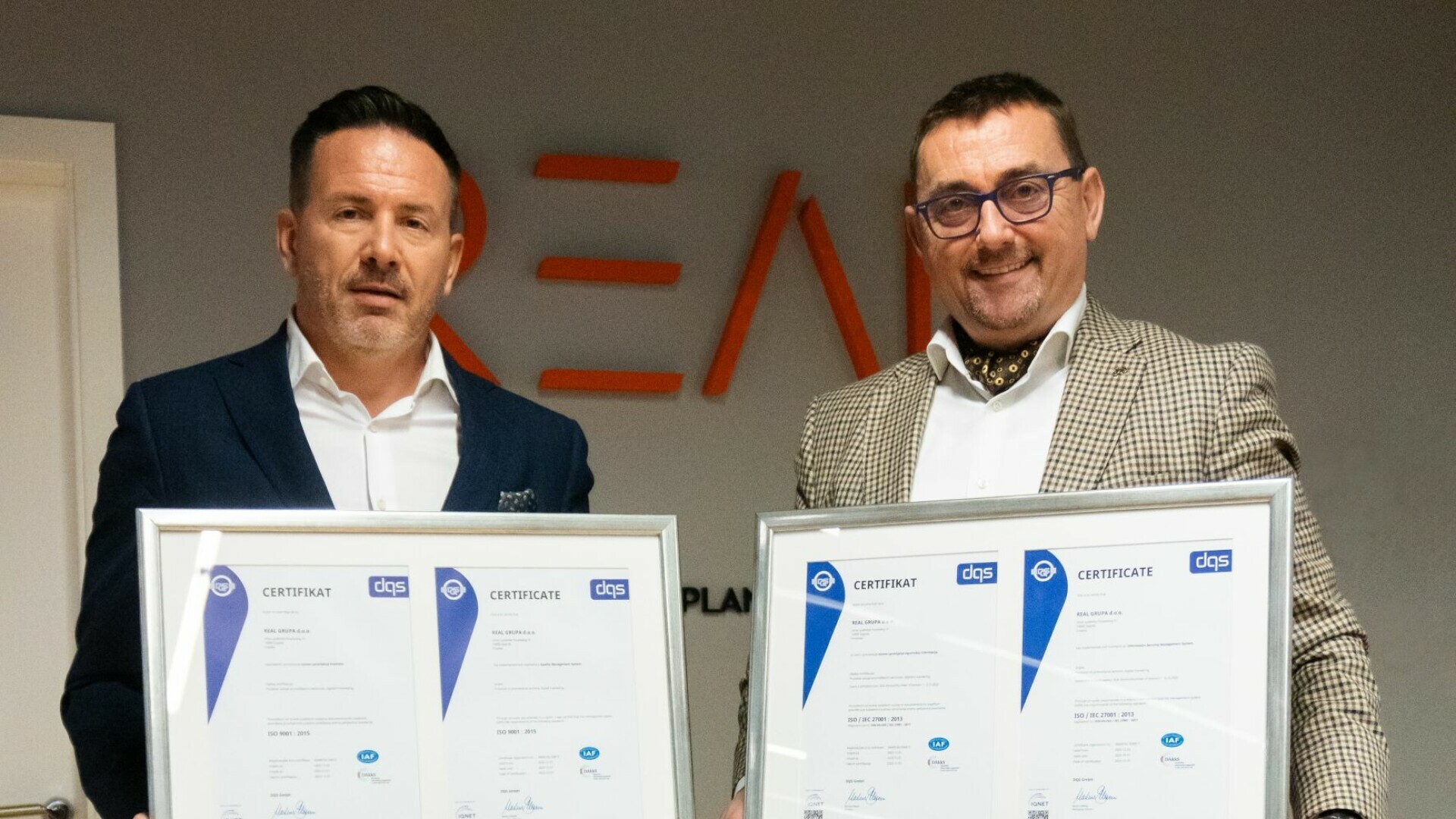 Real grupa na putu poslovne izvrsnosti uz certifikate za upravljanje ...