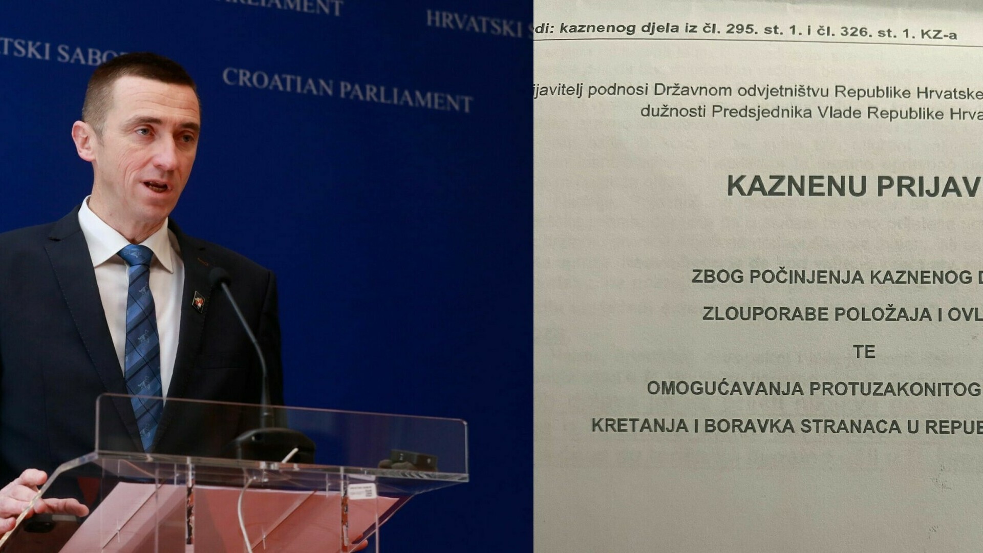 Domovinski pokret predao kaznenu prijavu protiv Andreja Plenkovića