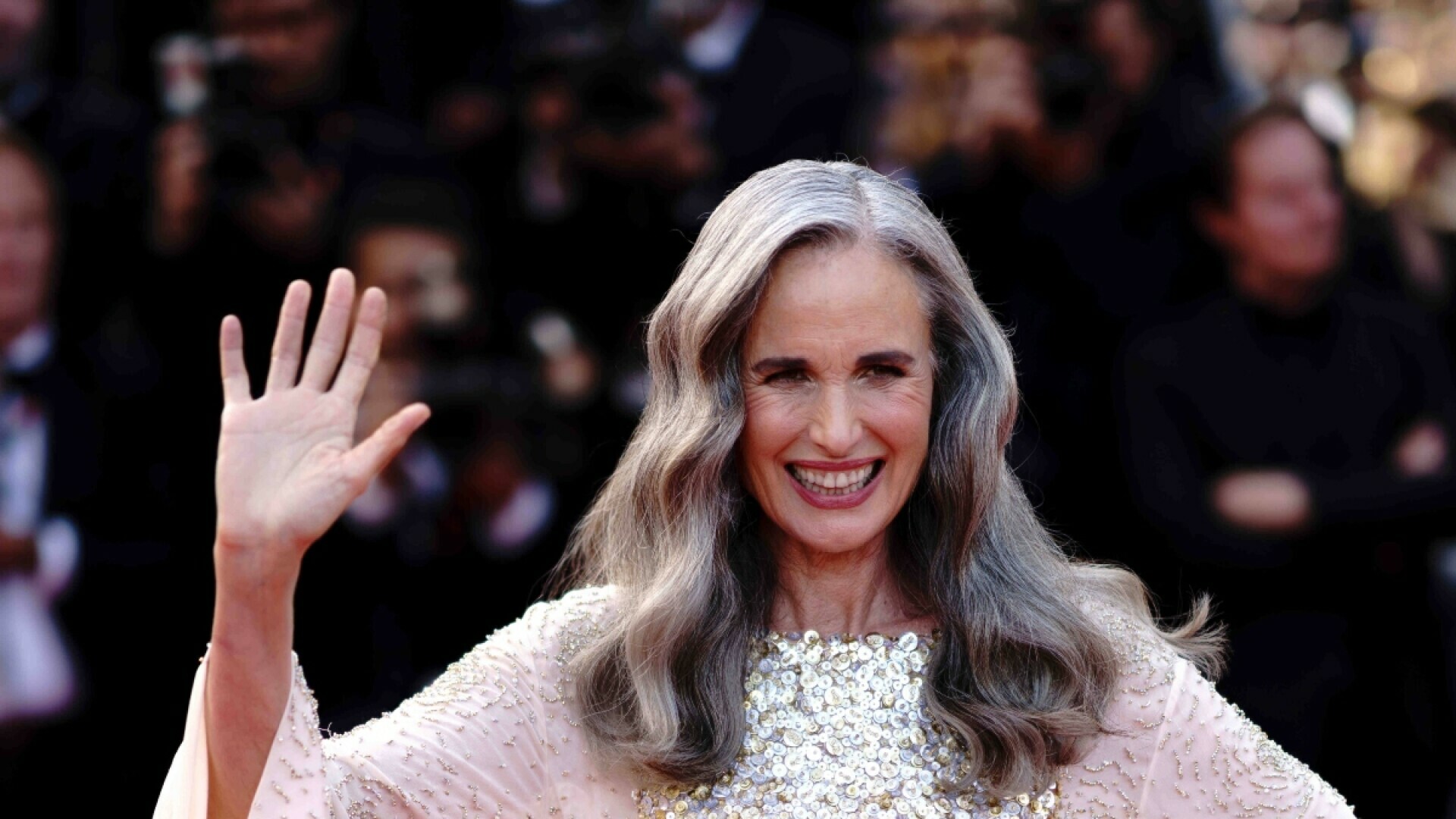 Sijeda kosa kao najljepši detalj: Andie MacDowell doslovno blistala u ...