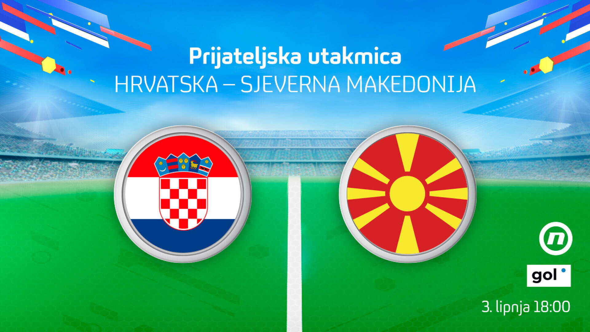 Prijenos prijateljske utakmice Hrvatska – Sjeverna Makedonija 3. lipnja ...