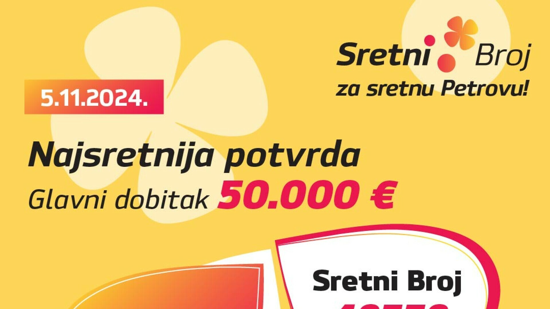 Netko je osvojio 50 tisuća eura, Lutrija objavila gdje je odigran ...