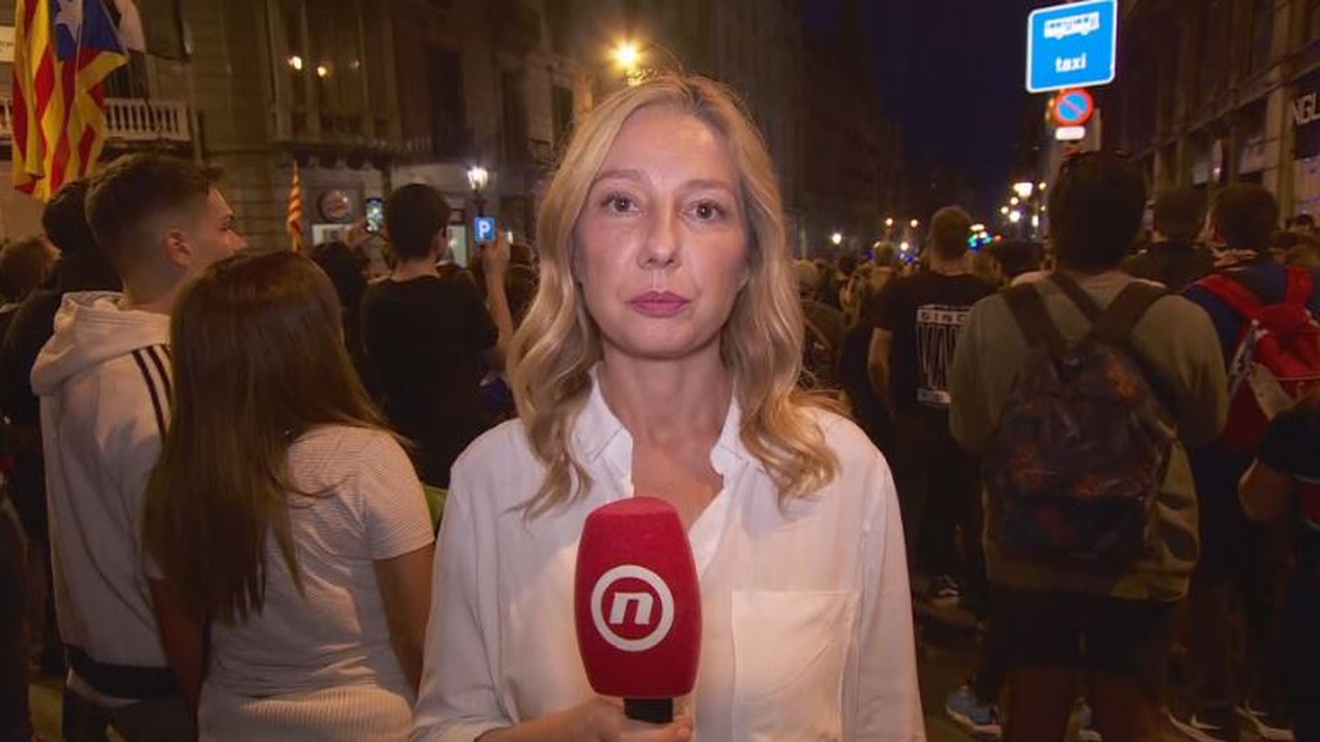 Katarina Alvir izvještava s prosvjeda u Barceloni: "Sve je mirno ...