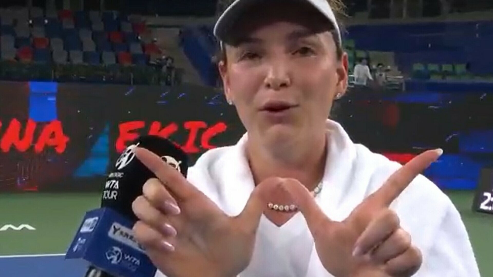 VIDEO Donna Vekić nakon pobjede prstima formirala slovo W i oduševila ...