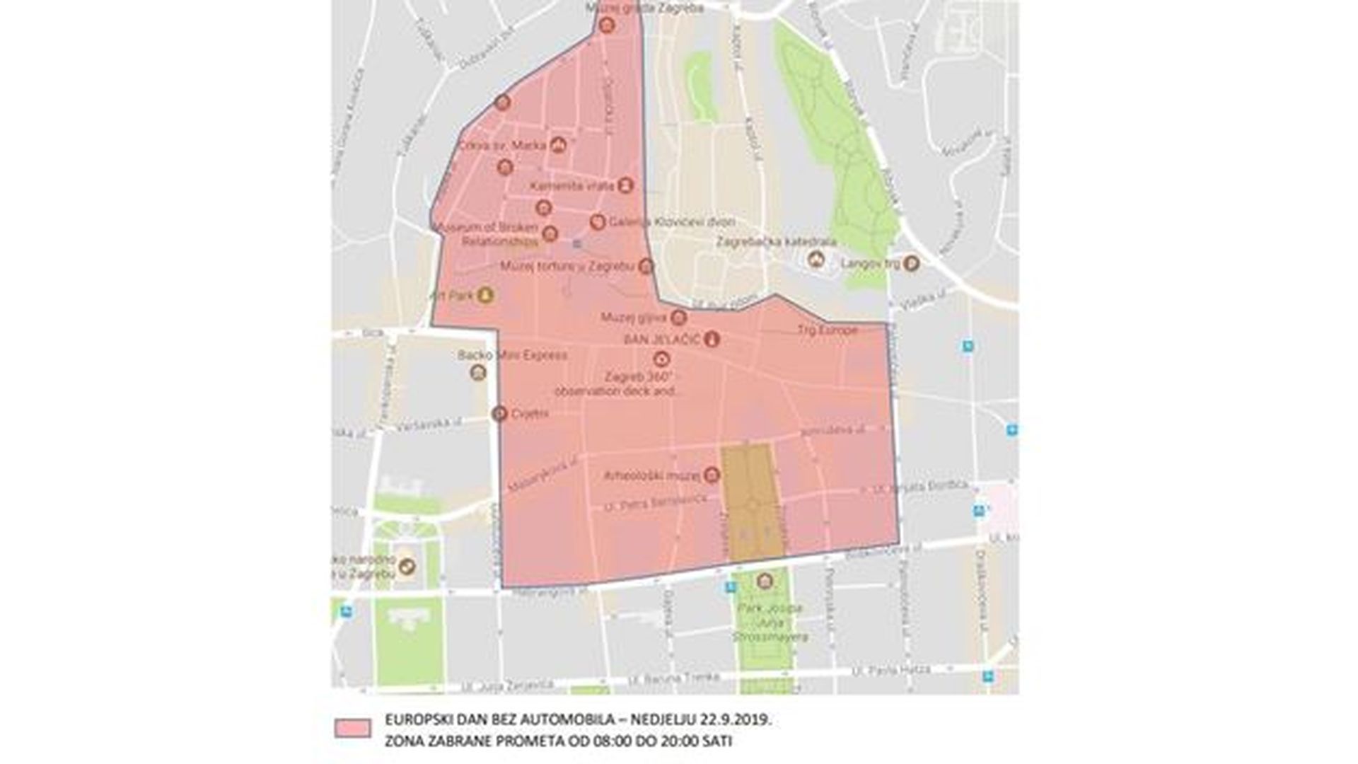 Centar Zagreba u nedjelju blokiran za vozila, pogledajte kuda možete ...